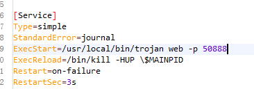参考Wiki修改web端口问题 · Issue #339 · Jrohy/trojan · GitHub