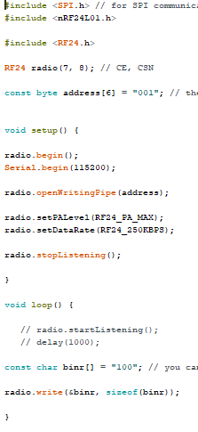 two way communication of nrf24l01 model using ArduinoJson · Issue #1241 · bblanchon/ArduinoJson ...