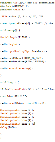 two way communication of nrf24l01 model using ArduinoJson · Issue #1241 · bblanchon/ArduinoJson ...