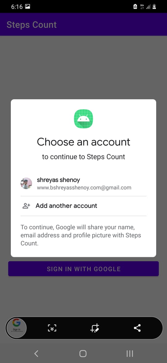 GitHub - bshantherishenoy/stepscount