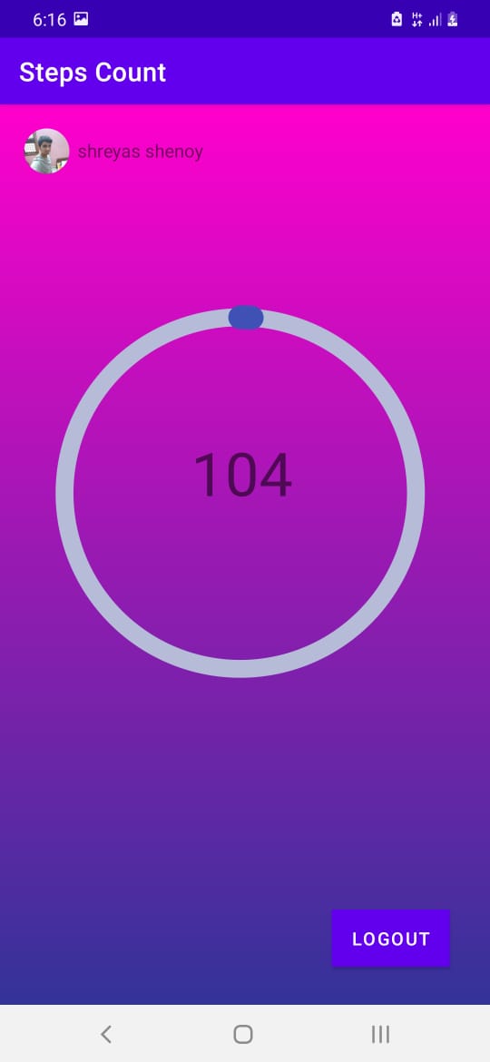 GitHub - bshantherishenoy/stepscount