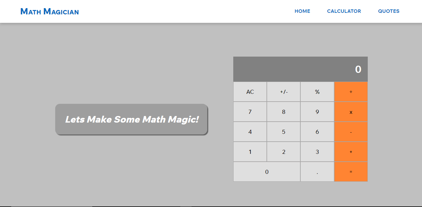 GitHub - davidolanrewaju/math-magician: This is a simple calculator ...