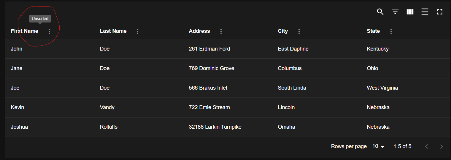 [Accessibility Issue] Column header sort button is not responsing to "Enter" or "Space" · Issue ...