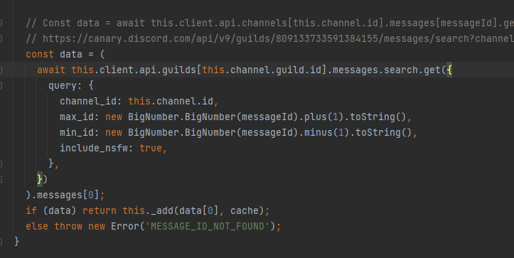 channel.messages.fetch throws error · Issue #239 · aiko-chan-ai/discord.js-selfbot-v13 · GitHub