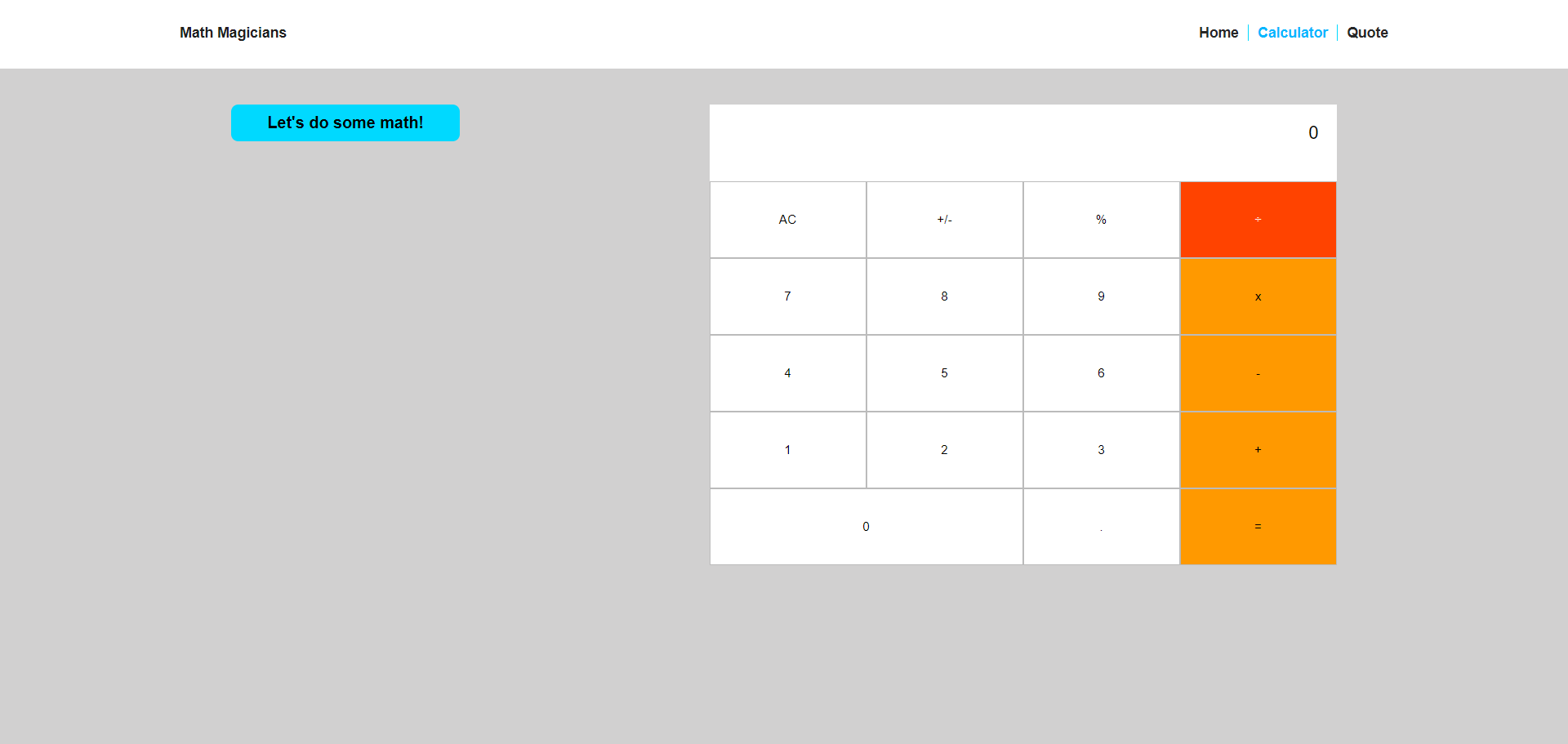 GitHub - mukhammadrizooff/Math-Magicians: This project is a simple ...