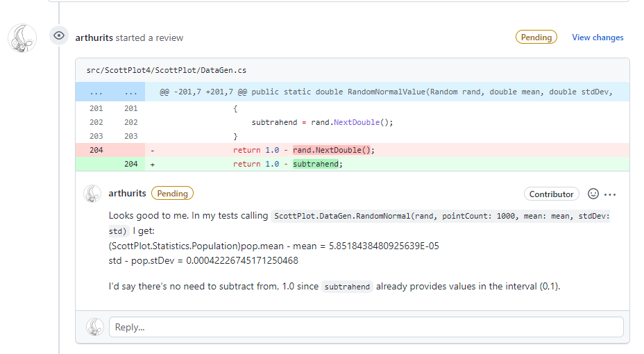 Normal distribution: generation algorithm · Issue #2189 · ScottPlot/ScottPlot · GitHub