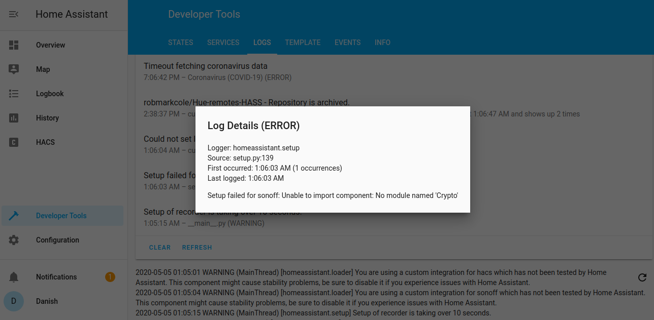 Invalid Configuration · Issue #93 · AlexxIT/SonoffLAN · GitHub