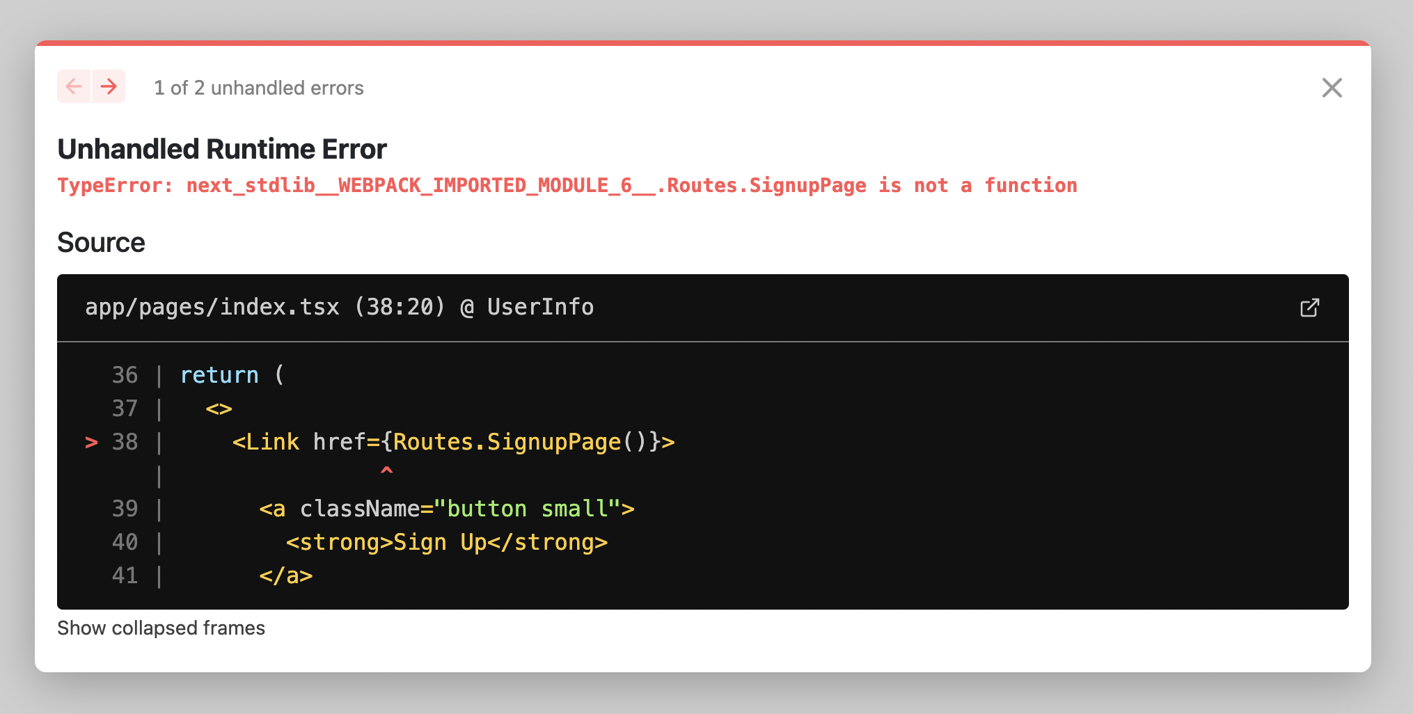 0.41.2-canary.2 route manifest runtime errors · Issue #222 · blitz-js/legacy-framework · GitHub