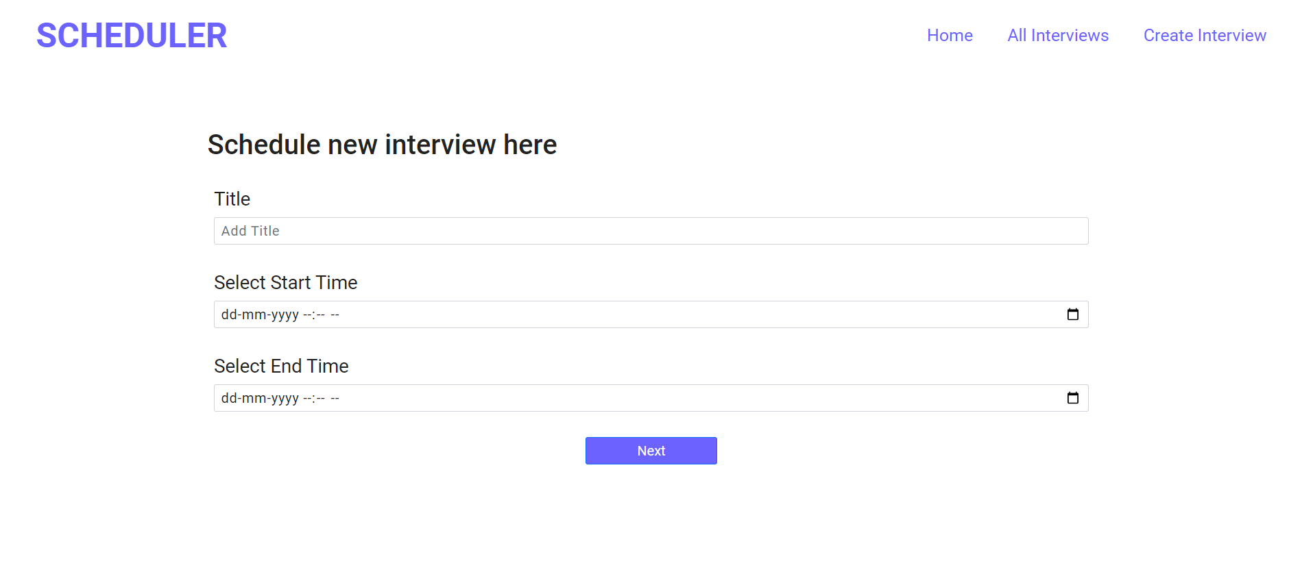 GitHub - ChiragSharma1/Scheduler