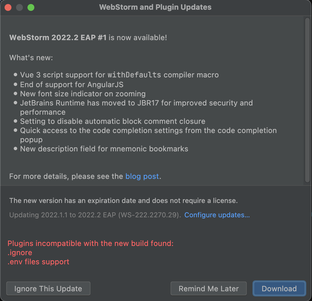 Incompatible with 2022.2 EAP · Issue #767 · JetBrains/idea-gitignore · GitHub
