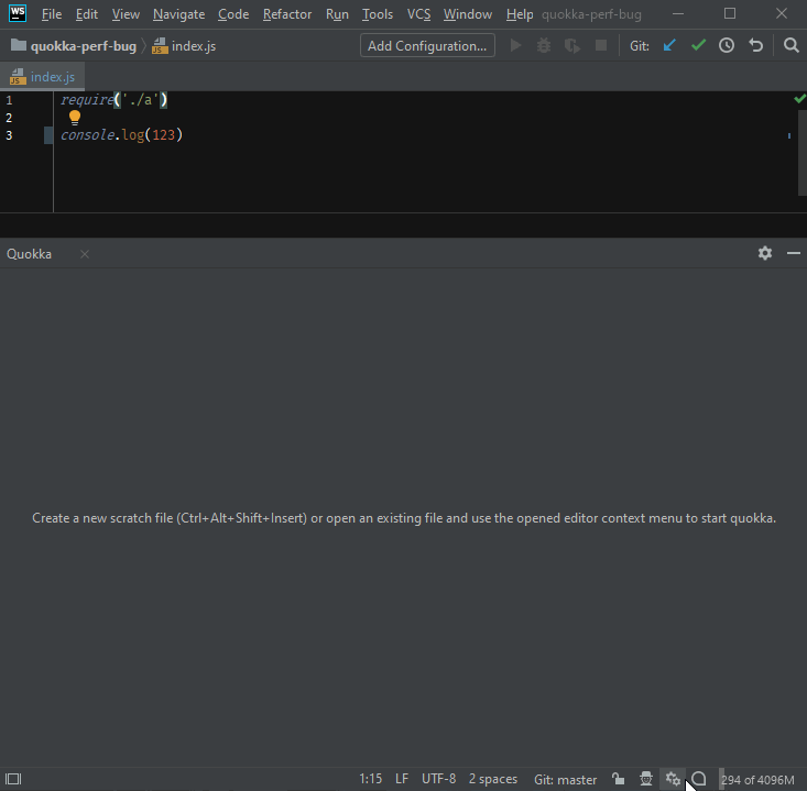 Significant performance slumps · Issue #433 · wallabyjs/quokka · GitHub