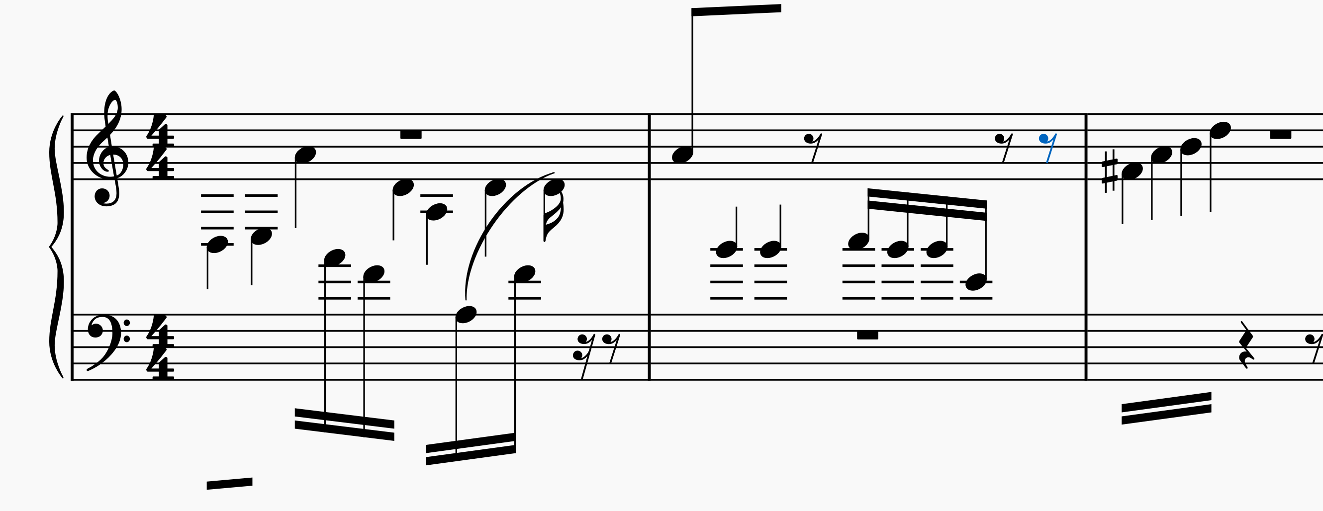 [MU4 Issue] Cross-staff beams display incorrectly · Issue #11037 · musescore/MuseScore · GitHub