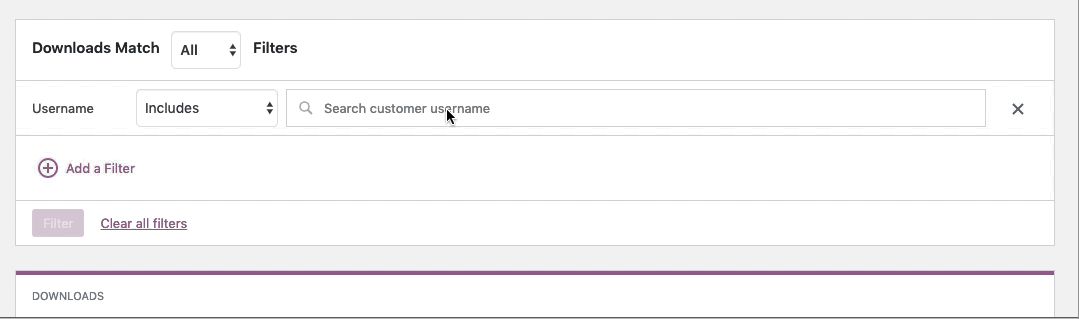 Downloads Report: Username filter is totally broken · Issue #1616 · woocommerce/woocommerce ...