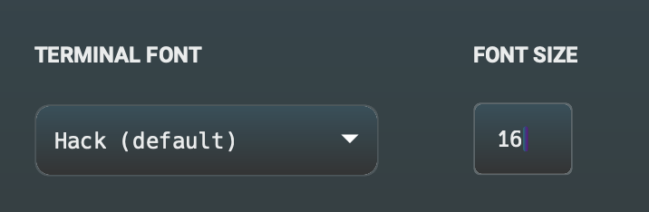 Settings text entry box (such as Font Size) does not show obvious ...