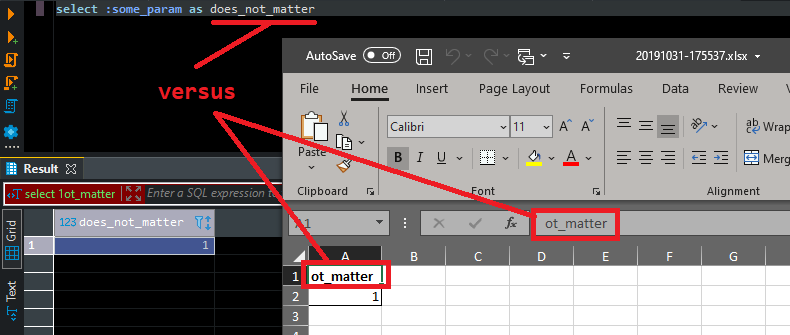 Unterminated string literal errors with Excel export on query with ...