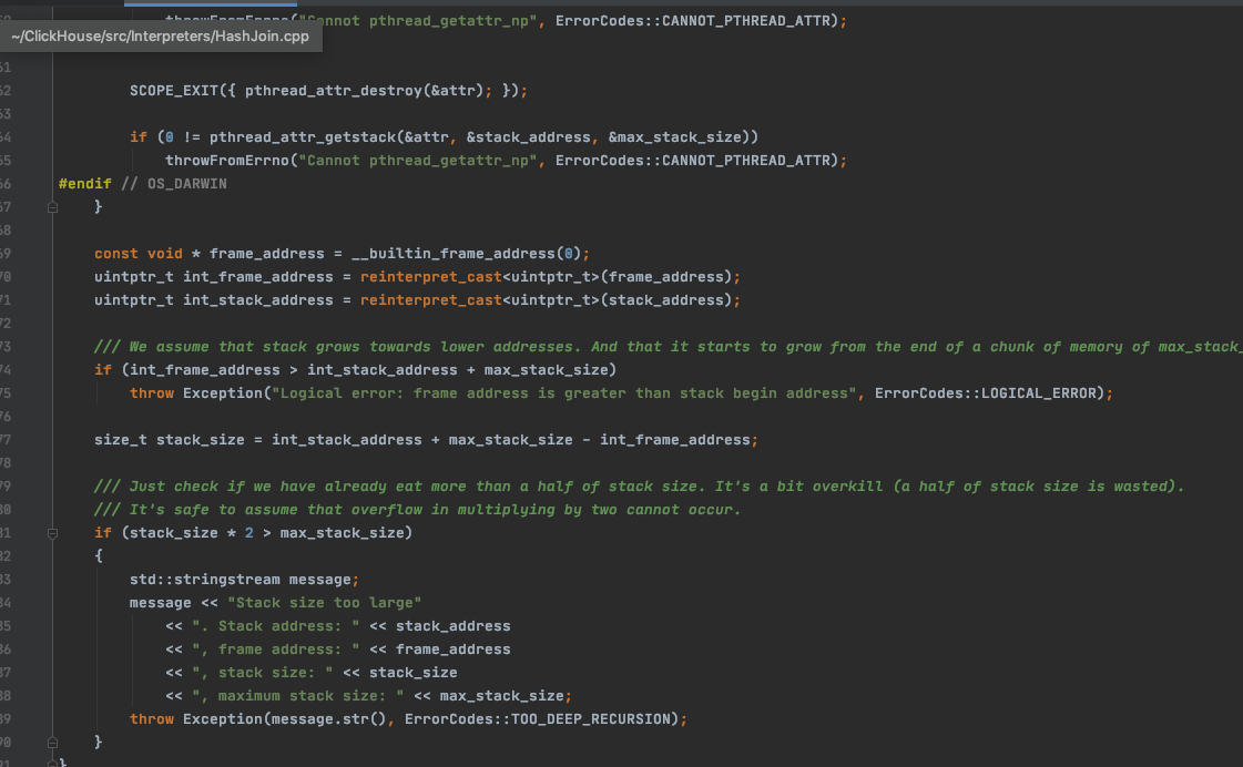 Maxparserdepth Not Properly Controlling Maximum Stack Size · Issue 11112 · Clickhouse 
