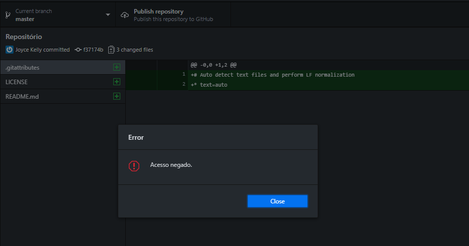 [DÚVIDA] Acesso negado para publicar um novo repositório · Issue #133 · gustavoguanabara/git ...