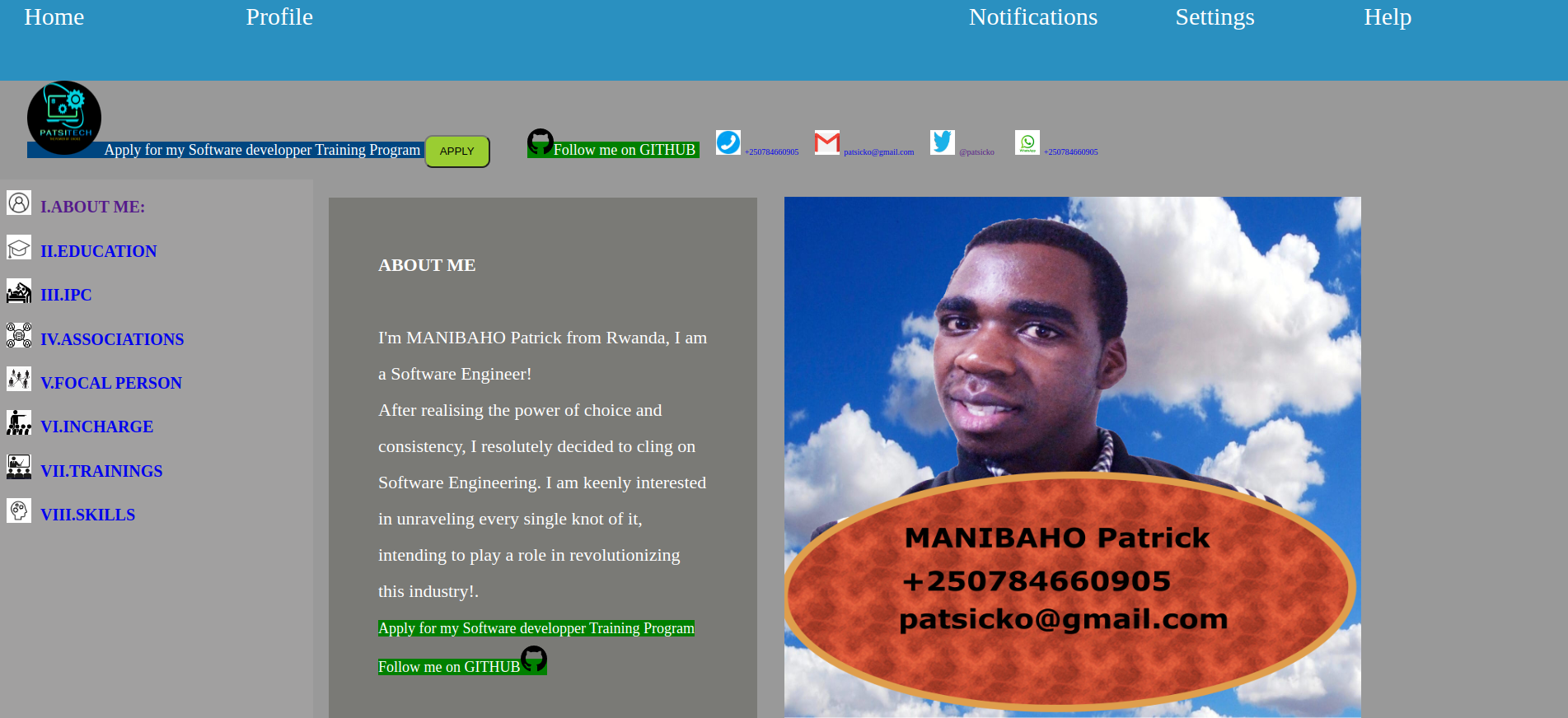 patsicko (MANIBAHO Patrick ) · GitHub