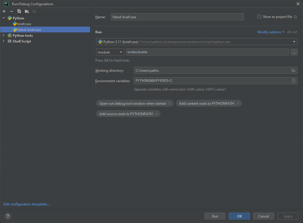 Document how to debug a Briefcase app with popular IDEs · Issue #1393 · beeware/briefcase · GitHub