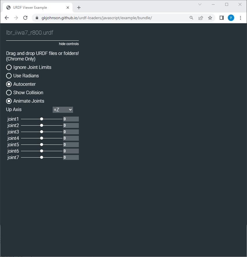 URDF file loading KO · Issue #256 · gkjohnson/urdf-loaders · GitHub