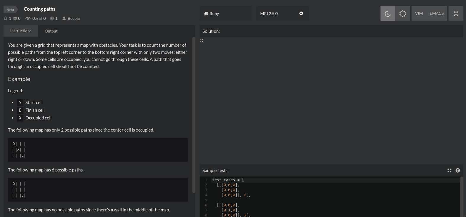Solution code editor is absent · Issue #1520 · codewars/codewars.com · GitHub