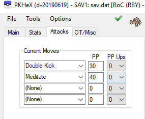 An issue with Gen 1 saves: language and move legality · Issue #2330 · kwsch/PKHeX · GitHub