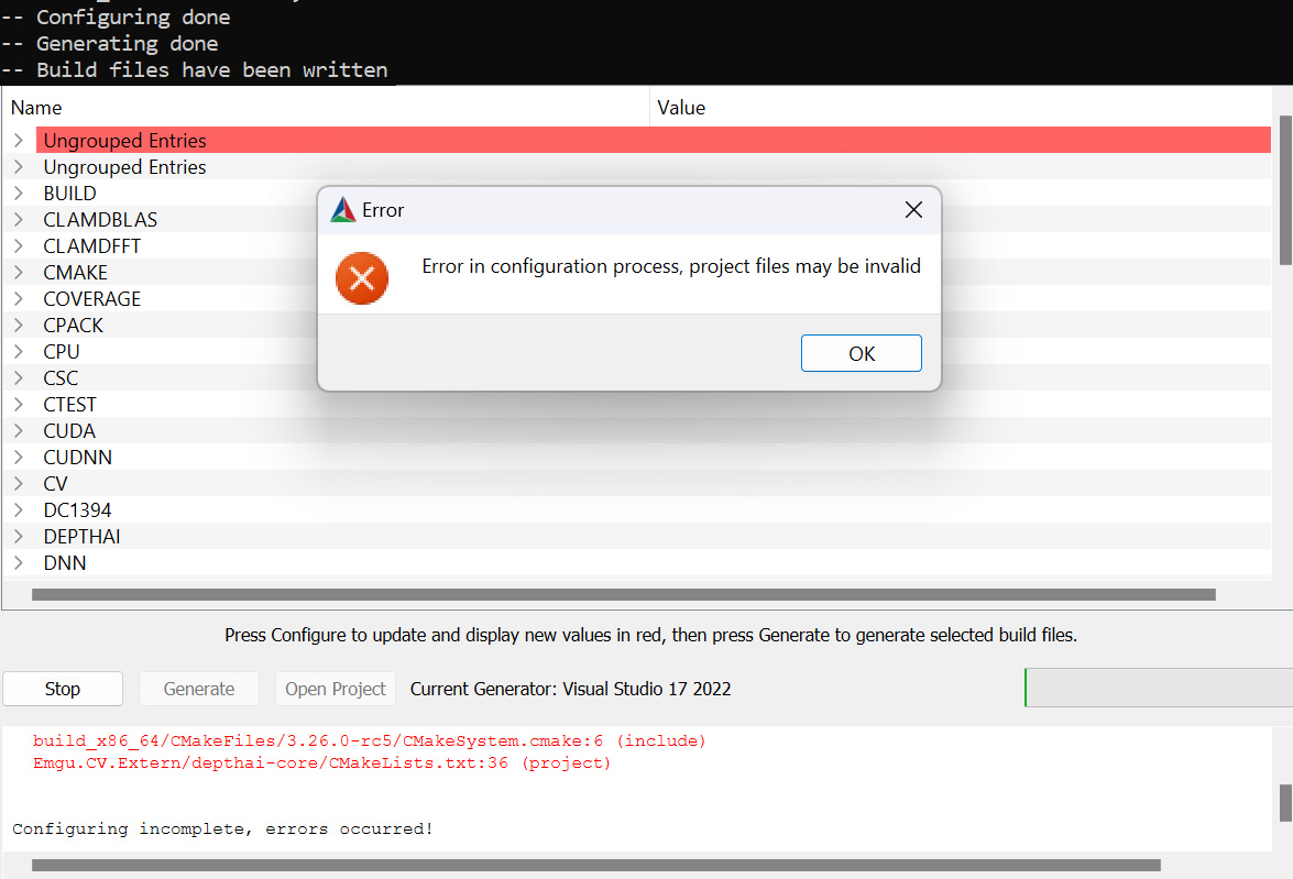 [BUG] Internal error on each reconfiguration attempt · Issue #788 · luxonis/depthai-core · GitHub