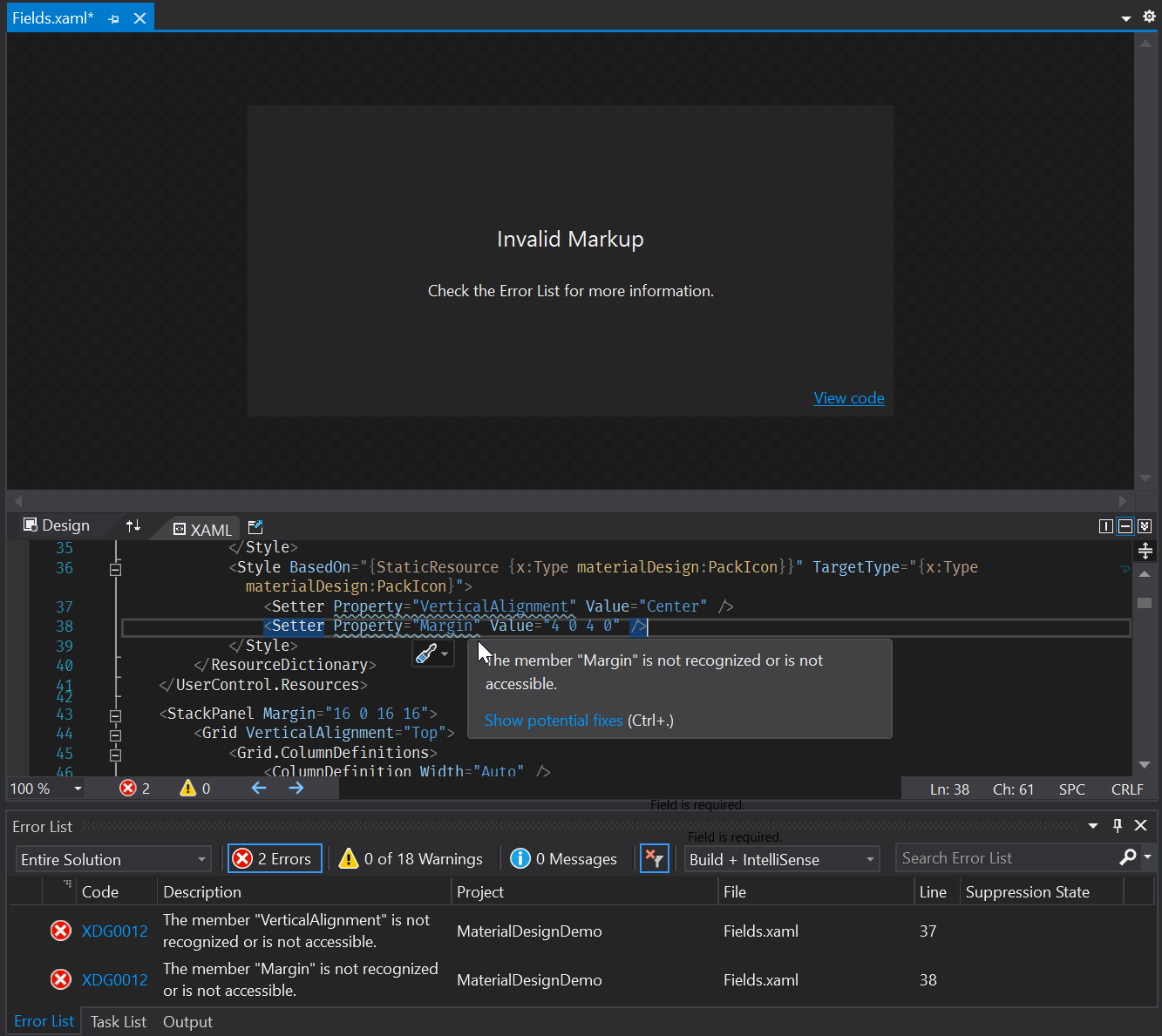 XDG0012 The member "XXX" is not recognized or is not accessible. · Issue #1758 ...