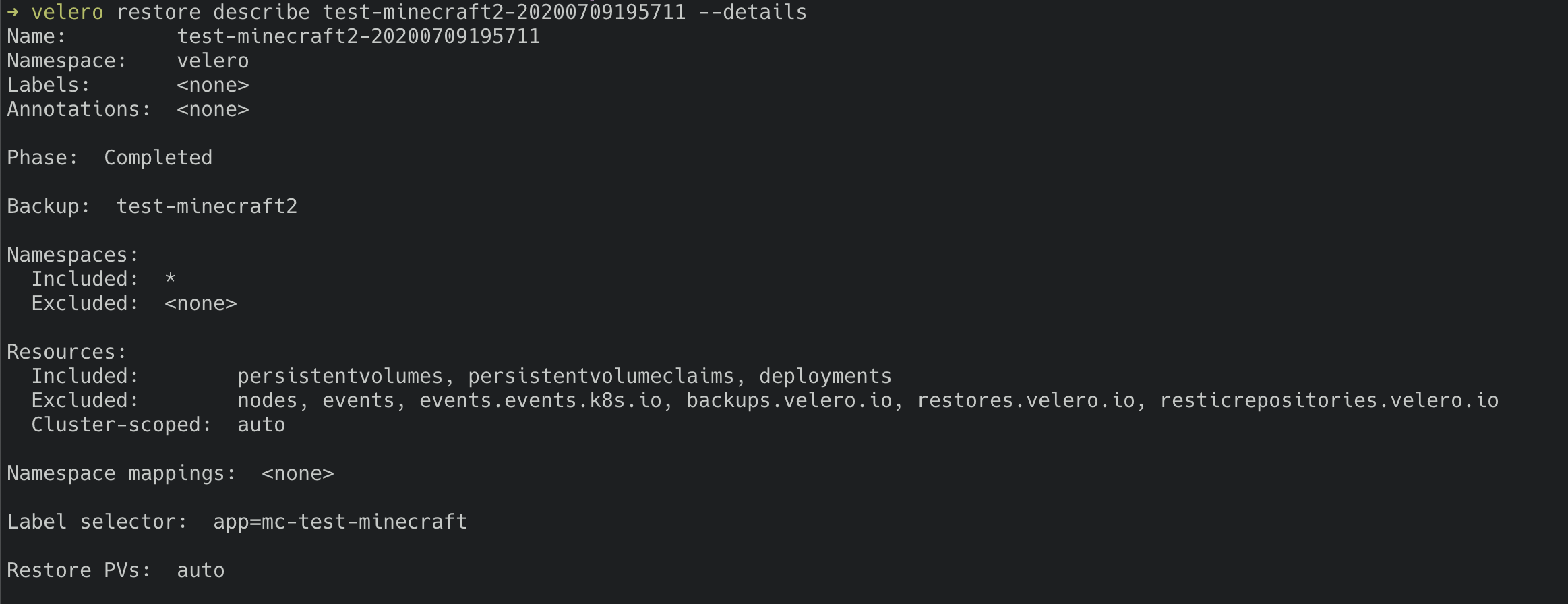 verify backup & restore operations with velero · Issue #146 · billimek/k8s-gitops · GitHub