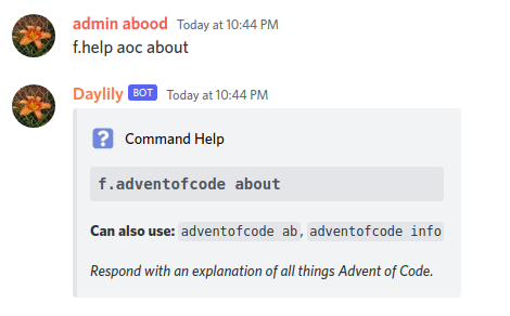 Help: subcommand aliases have a redundant space between the parent command name and the ...