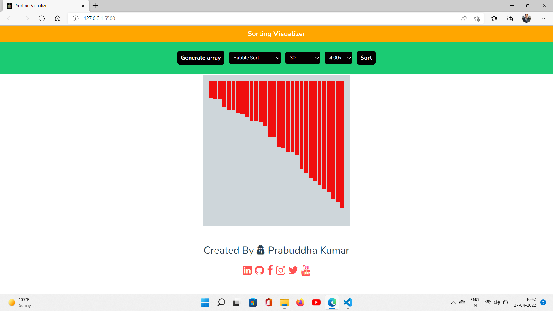 GitHub - Prabuddha16/Sorting-Visualizer