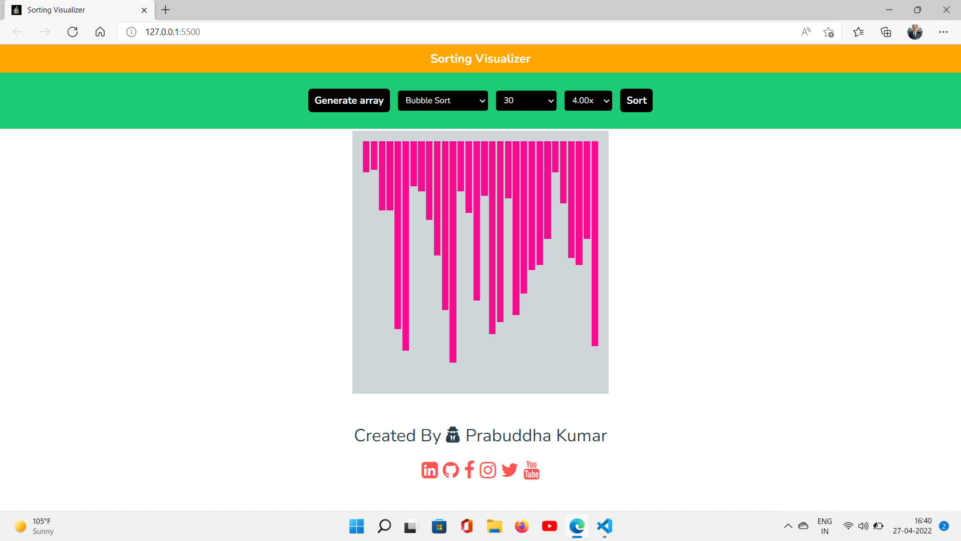 GitHub - Prabuddha16/Sorting-Visualizer