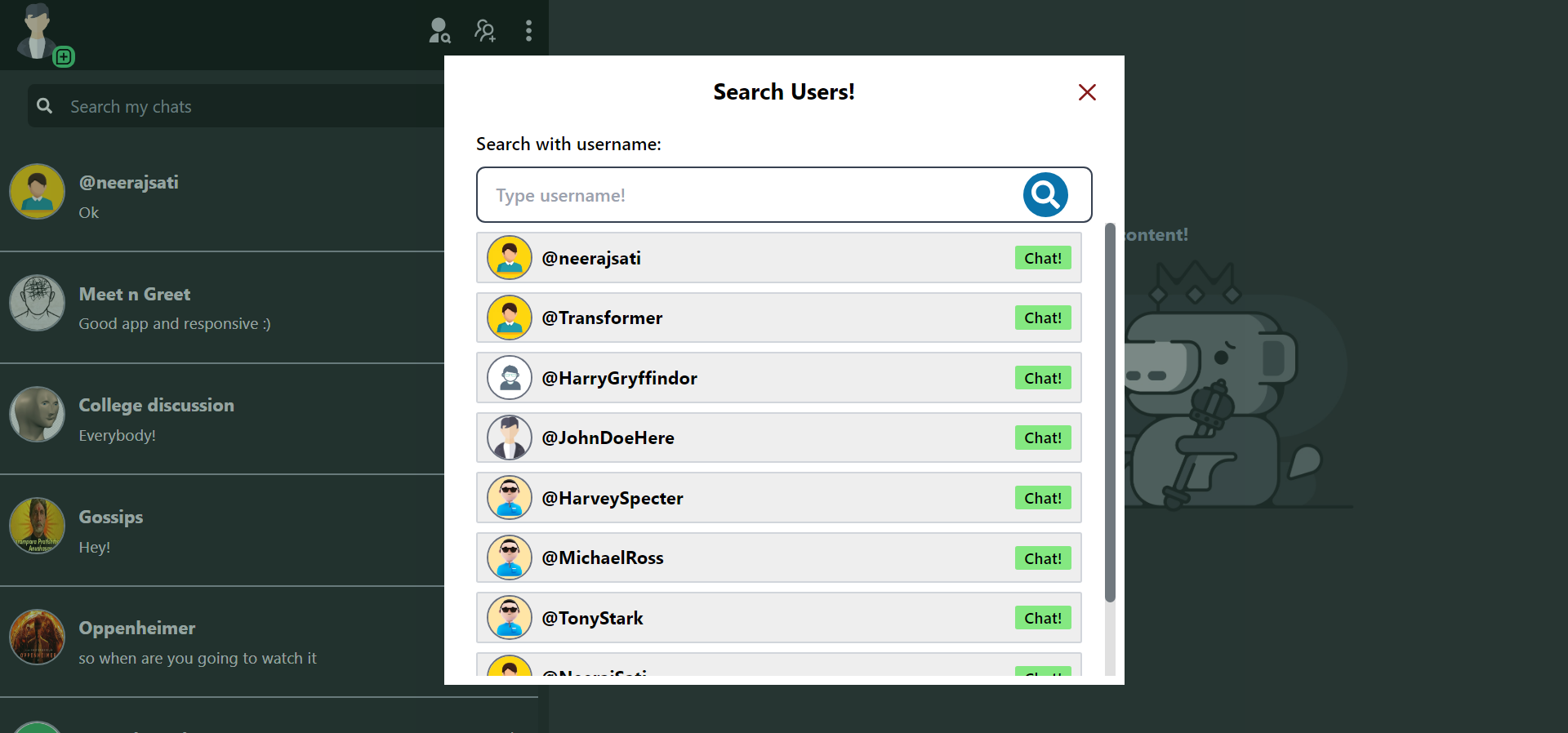 GitHub - NeerajSati/chit-chat-room: A realtime chat app made with web sockets, giving ...