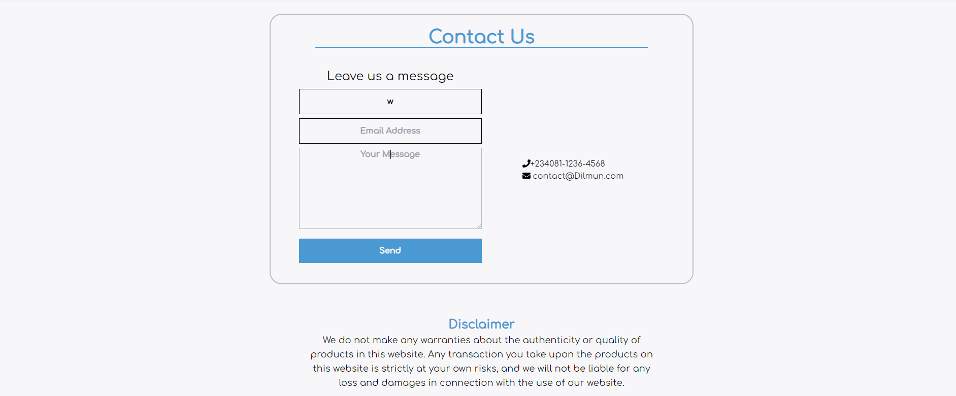 Create : Contact Us Page · Issue #18 · ReCoded-Org/capstone-IQLBPS-Dilmun · GitHub
