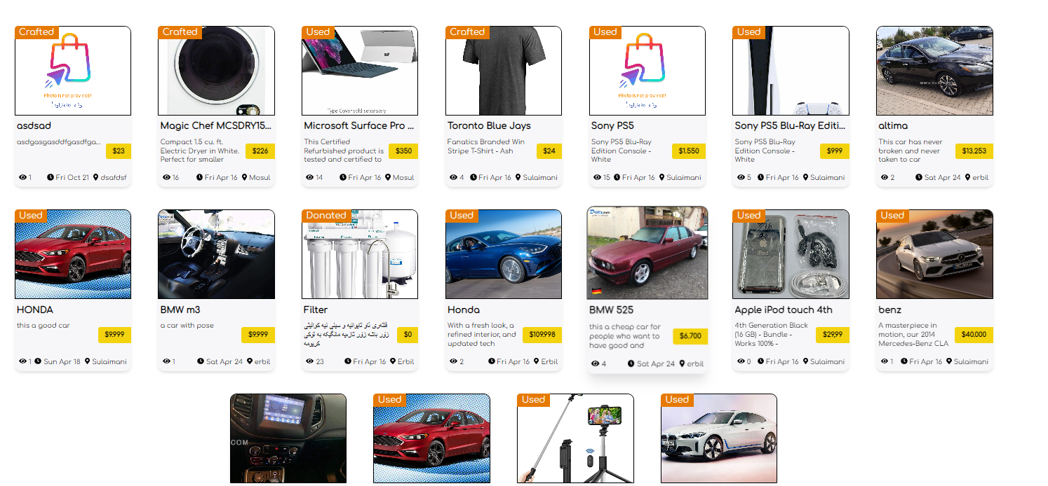 Create : Search/Filter Page - Item Display Section · Issue #28 · ReCoded-Org/capstone-IQLBPS ...
