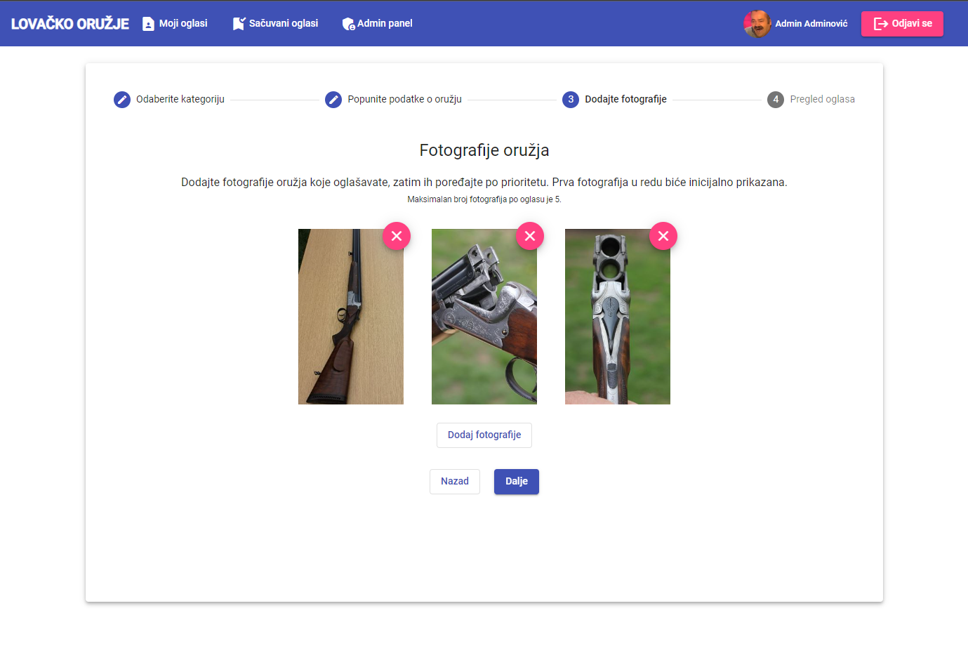 GitHub - MixXz/elfak-rwa-angular: Web aplikacija za oglašavanje polovnog lovačkog oružja