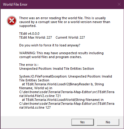 Unable to save changes to master mode worlds generated in 1.4.0.1 ...