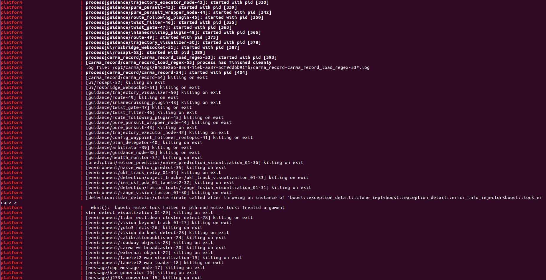 Unable to Start CARMA platform · Issue #1146 · usdot-fhwa-stol/carma-platform · GitHub