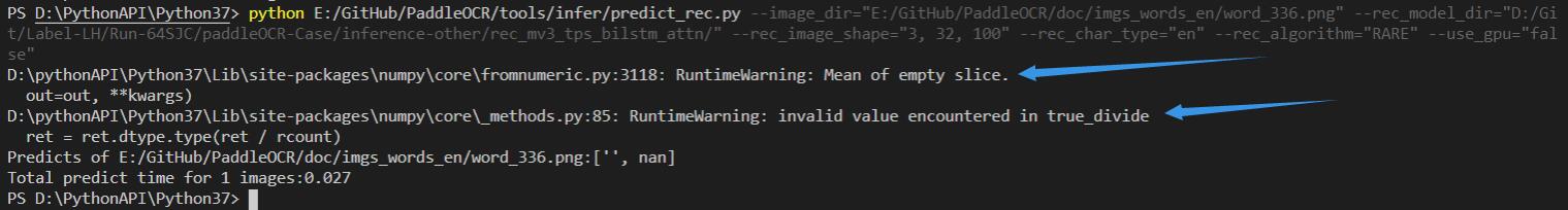 attention还是失败 · Issue #166 · PaddlePaddle/PaddleOCR · GitHub