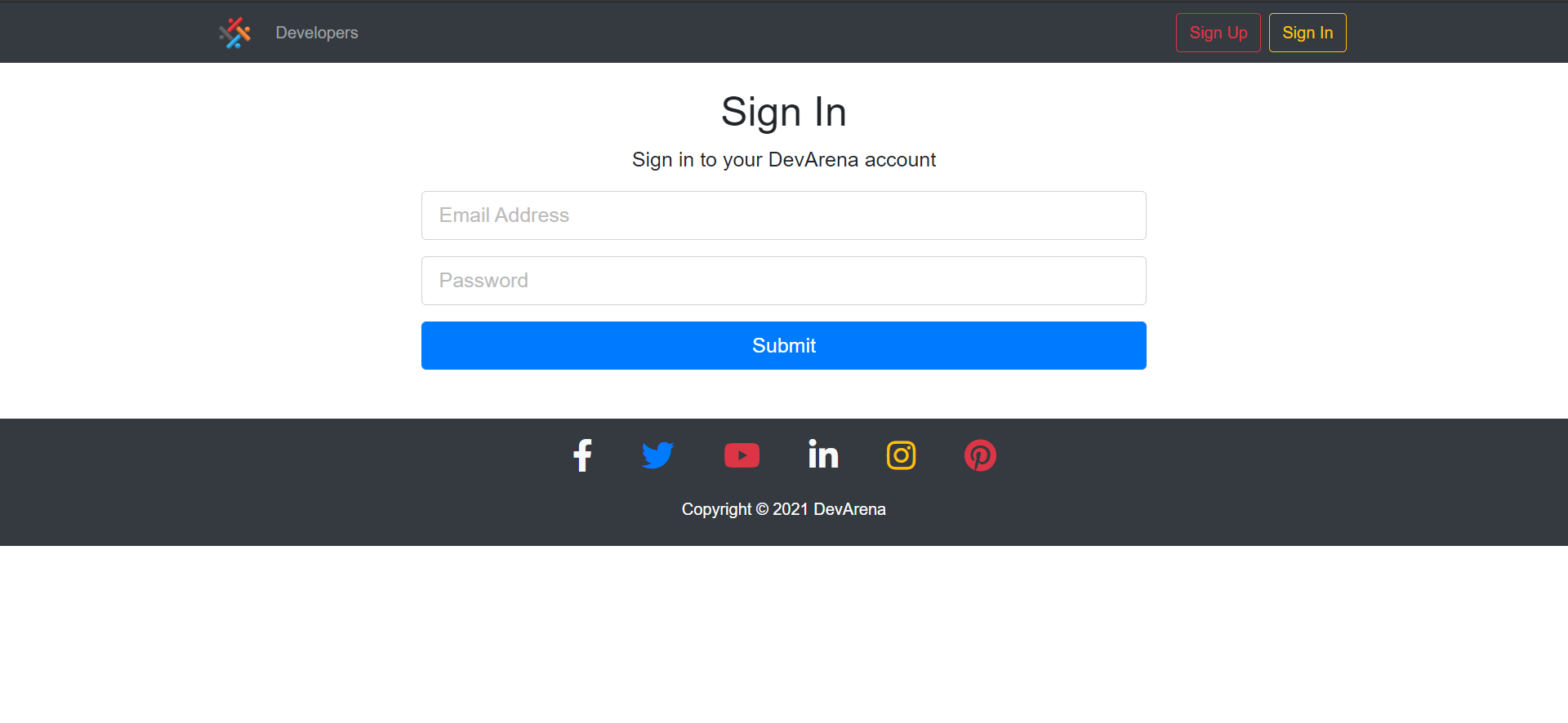 GitHub - s-prakhar/DevArena: A social network for developers