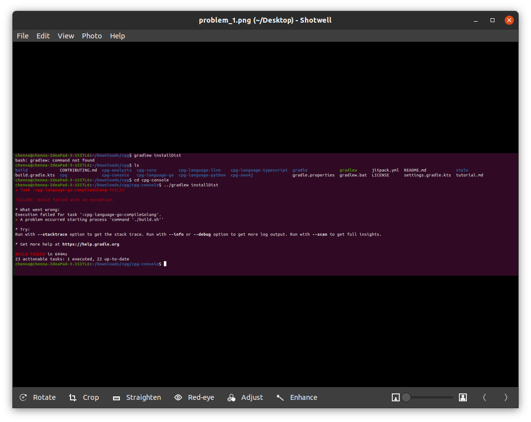 `gradlew Installdist` Fails If Go Is Not Installed · Issue 871 · Fraunhofer Aisec Cpg · Github