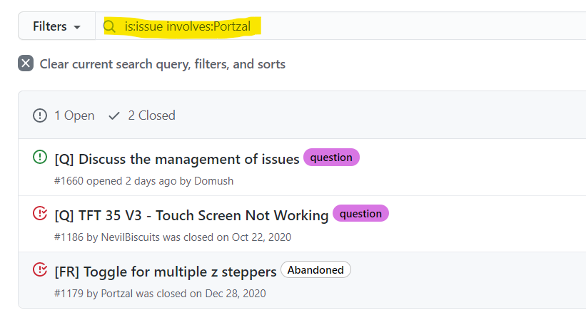 [Q] Discuss the management of issues · Issue #1660 · bigtreetech/BIGTREETECH-TouchScreenFirmware ...