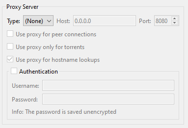 4.6.0 Window for entering proxy settings · Issue #19141 · qbittorrent/qBittorrent · GitHub