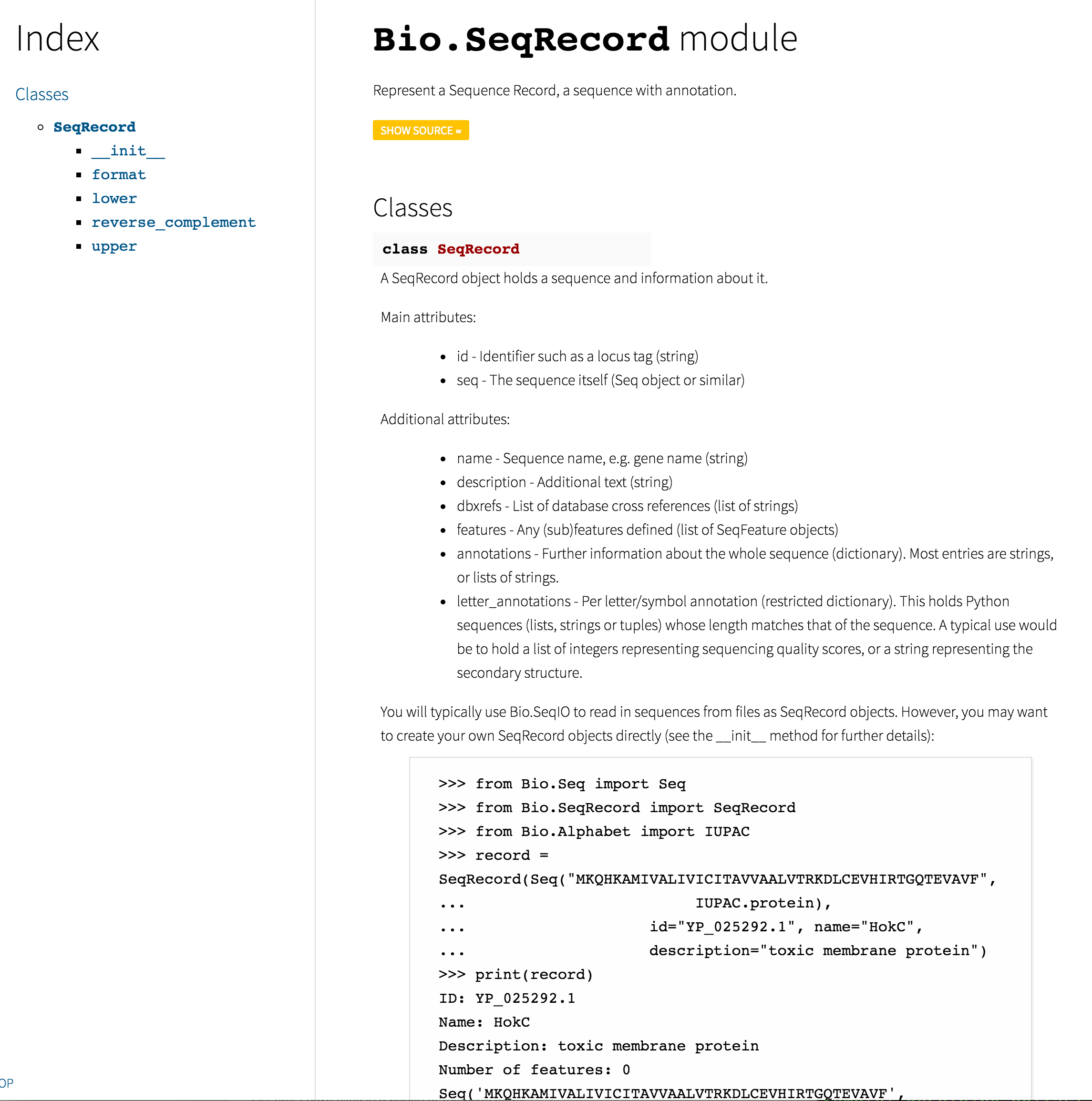 Replacing epydoc for API documentation · Issue #906 · biopython/biopython · GitHub