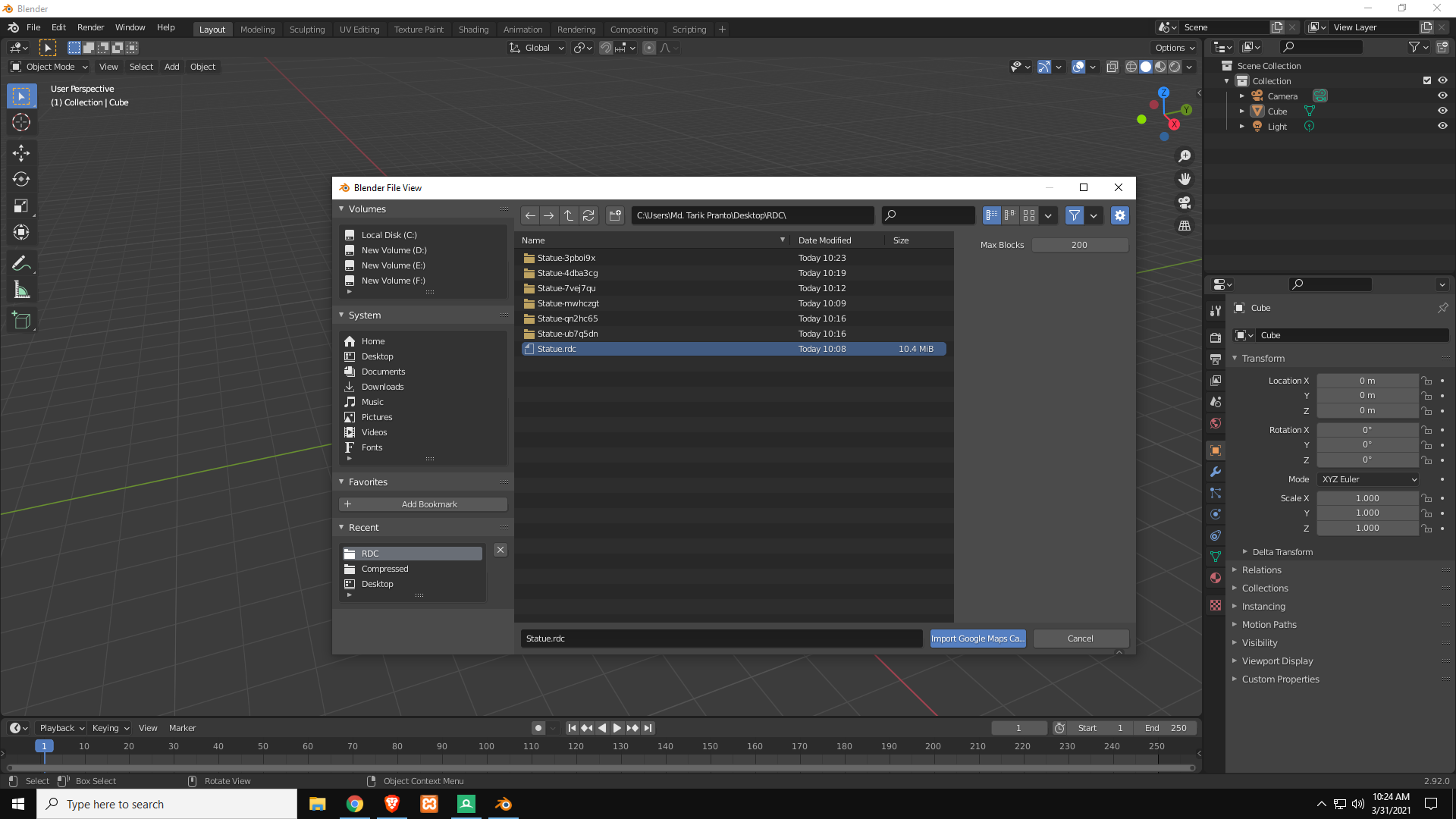 Error on Importing RDC Files · Issue #157 · eliemichel/MapsModelsImporter · GitHub