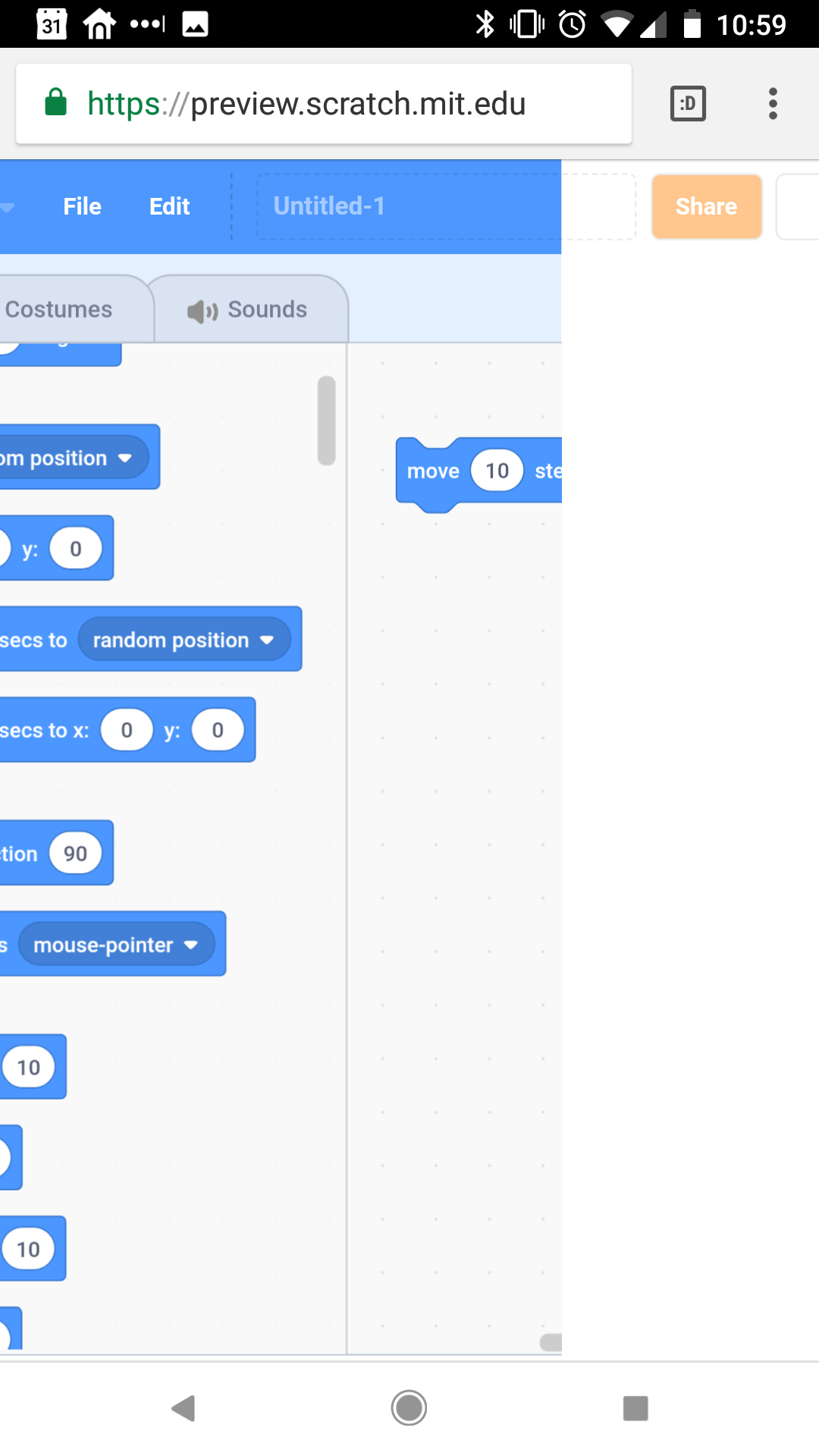 Scratch preview rendering cut off on phones · Issue #2027 ...