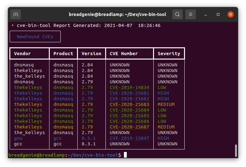 Unknown CVEs in output when there's atleast one CVE in any of the packages and no CVEs in others ...