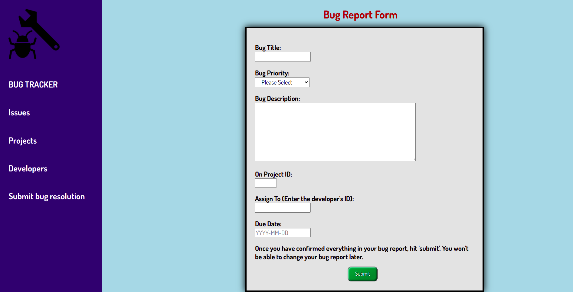 GitHub - poshi1865/bug-tracker: A bug tracking web application written ...
