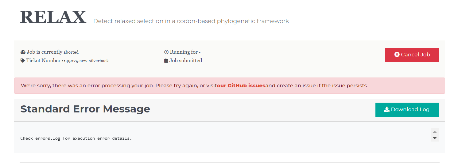 RELAX - error processing job · Issue #1132 · veg/hyphy · GitHub