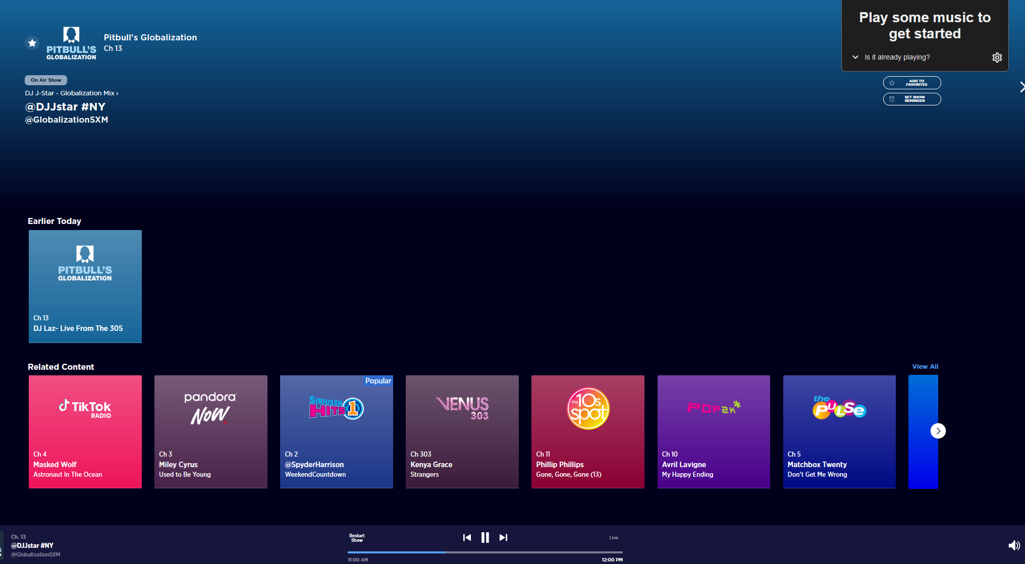 SiriusXM Web Player is no longer recognized when track name starts w/ special character? · Issue ...